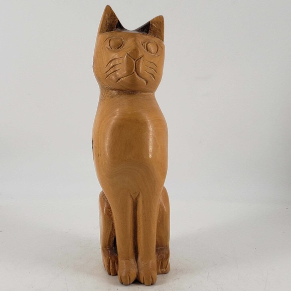 Accents | Vintage Mid Century Modern Siamese Cat Hand Carved Wood ...
